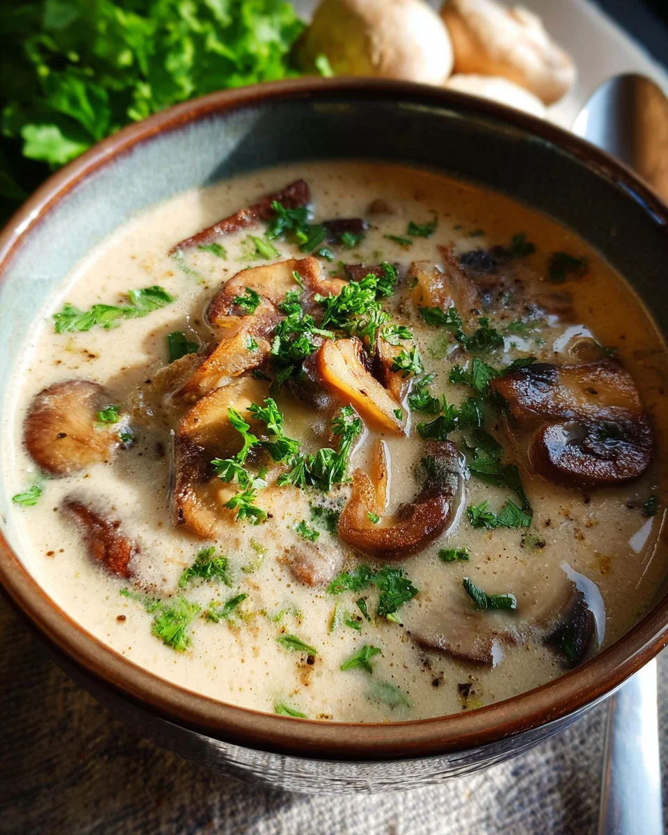 Cremige Champignonsuppe – ganz einfaches Rezept